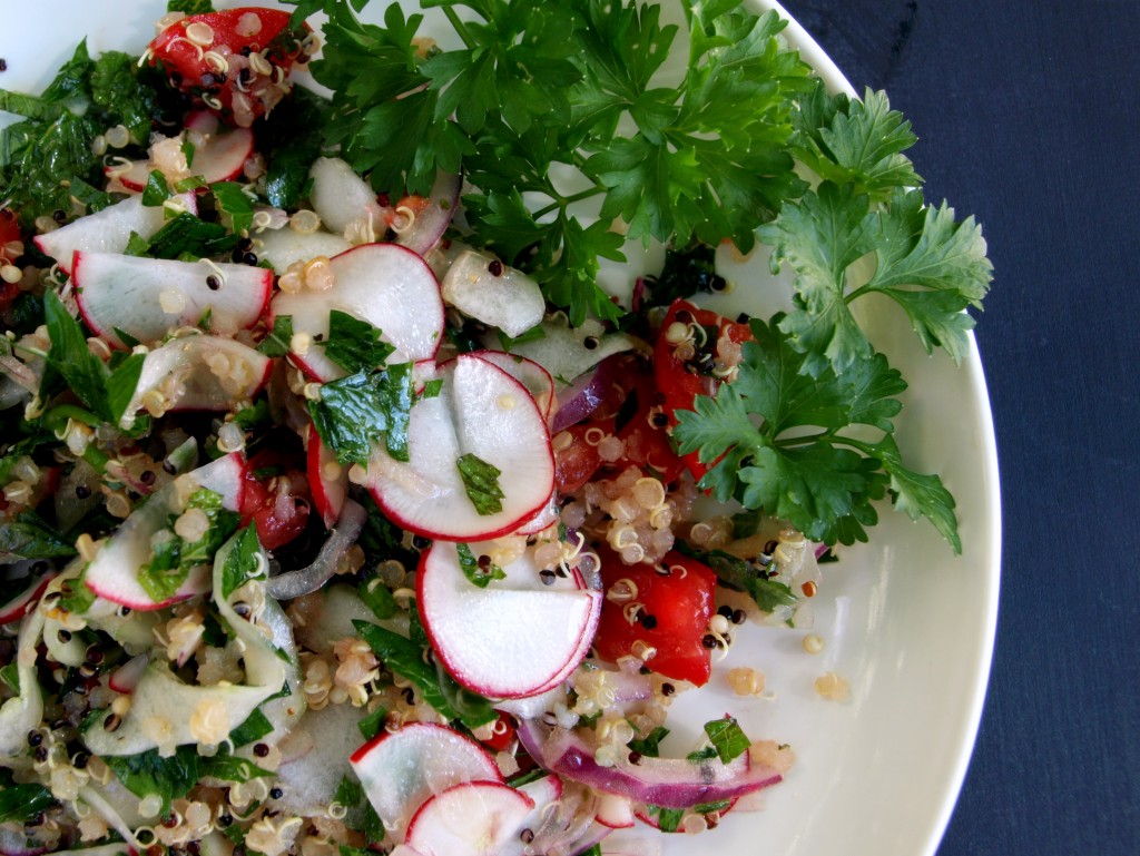 Crisp Black Rice Cakes with Stir-Fried Vegetables - Honey Creek Kitchen