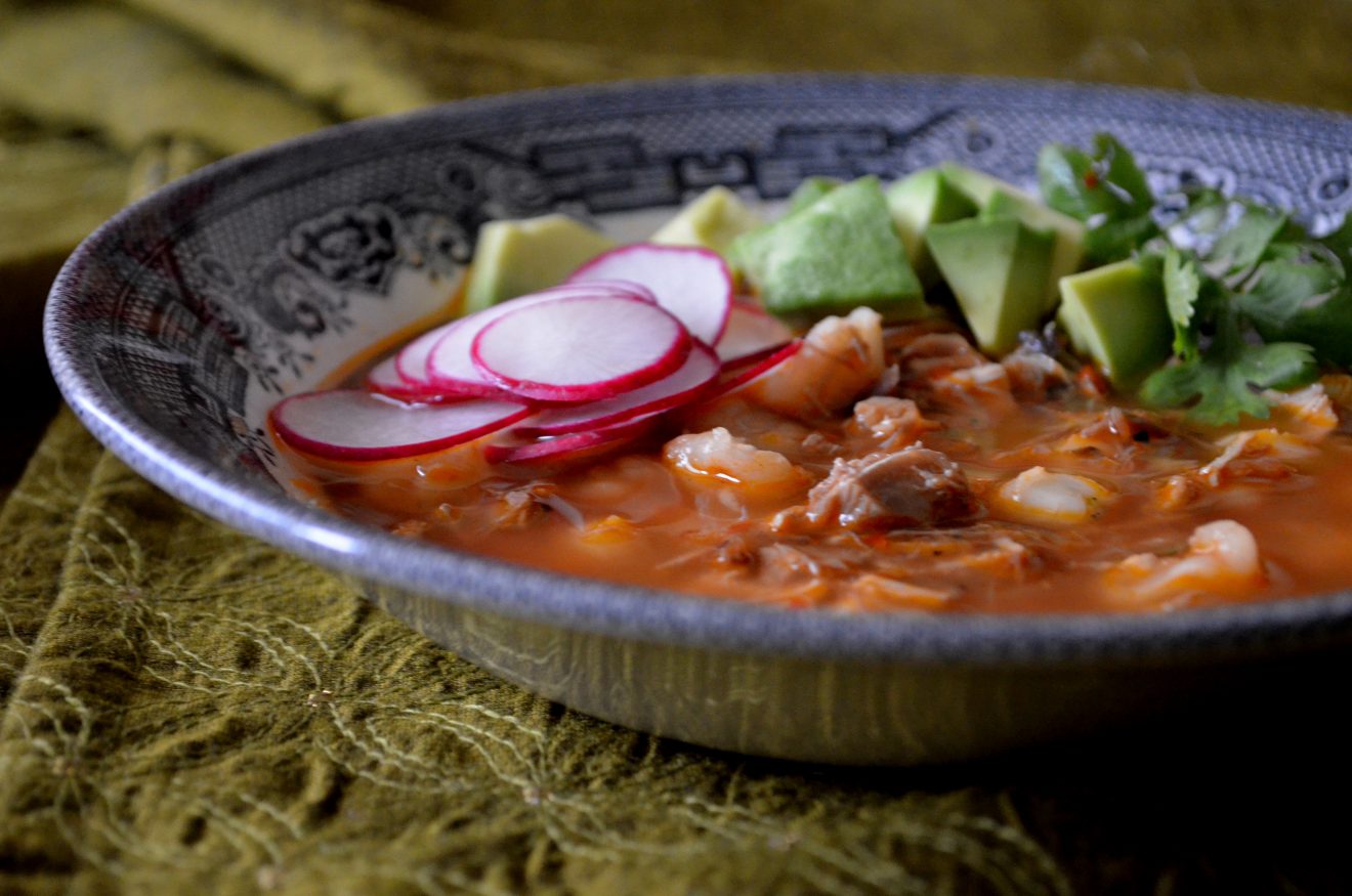 Turkey Posole With Toasted Guajillo Pepper Salsa - Honey Creek Kitchen